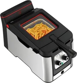 Tefal Clear Duo FR600D10 nerez/černá / Fritéza / 2000 W / 3,5 l / 150-