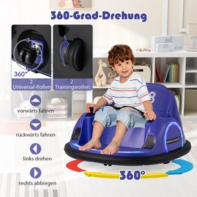 Costway Nárazník pro děti Elektrický nárazník s blikajícími LED