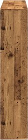 Knihovna old wood 137,5 x 29 x 137,5 cm kompozitní dřevo 3310296