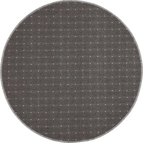 Condor Carpets, AKCE: 80x80 (průměr) kruh cm Kusový koberec Udinese hnědý kruh, hnědá, chodba / předsíň