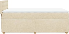 Box spring postel s matrací krémová 80 x 200 cm textil 3288826