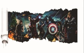 Živá Zeď Samolepka Avengers