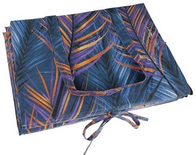 Bellatex Polstr na plážové lehátko 55x195 cm, potah na zip pírko modrá