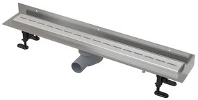 Sprchový žlab Alca 85 cm nerez mat lines ALCAZLAB85LEM