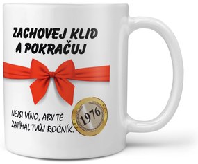 Hrnek Zachovej klid (rok: 1976, Náplň hrníčku: Žádná)