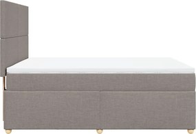 Box spring postel s matrací taupe 140x200 cm textil 3291300