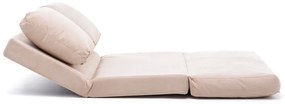 Designová rozkládací pohovka Wandella 120 cm krémová