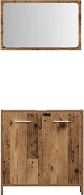3dílná koupelnová sestava old wood kompozitní dřevo 3328561