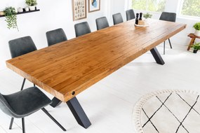 Jídelní stůl Thor 300cm - borovice vintage hnědá