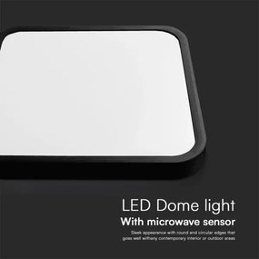 LED Koupelnové stropní svítidlo se senzorem LED/18W/230V IP44 4000K 29x29 cm +DO