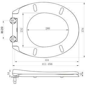 Sapho - Záchodové prkénko ADINA SoftClose bílá