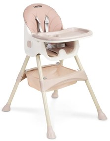 Jídelní židlička 2v1 CARETERO Bill pink Barva: Růžová