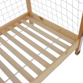 Montessori postel, přírodní/bílá/černá, 90x200, FUTAL Kondela 0000396832
