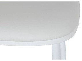 DKD Home Decor Bílá jídelní židle s moderním designem - 45 x 48 x 83 cm