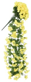 Umělé květinové girlandy 3 ks žluté 85 cm