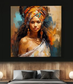 Obraz na plátně - Marocká žena Ngozi FeelHappy.cz Velikost obrazu: 140 x 140 cm