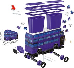 RAVENSBURGER Puzzle 3D Autobus Harry Potter stojánek na tužky 216 dílků 2411158