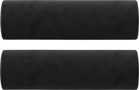 vidaXL 3místná pohovka s polštáři 180 cm samet [3200896] Barva: Tmavě šedá