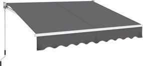 Markýza Yaheetech – tmavě šedá, 250 × 200 cm (257325163274)