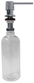 Integrovaný dávkovač mýdla/saponátu, 1100 ml, mosaz/plast, lesk