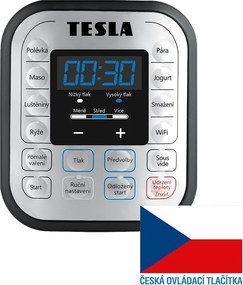 TESLA EliteCook K70 WiFi Duo - multifunkční elektrický tlakový hrnec a horkovzdušná fritéza