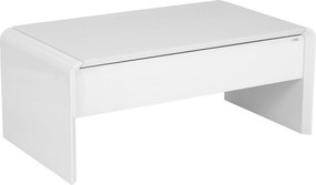 XXXLutz KONFERENČNÍ STOLEK, bílá, sklo, kompozitní dřevo, 110/60/45-71 cm Xora - Konferenční stolky - 002809001701