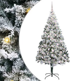 Umělý vánoční stromeček Bílá 210 cm PVC, ocel a plast 3396973