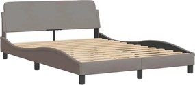 Rám postele bez matrace taupe 140 x 200 cm textil 3310605