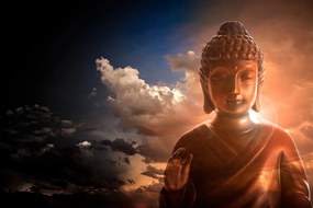 Tapeta Budha mezi oblaky - 375x250 cm