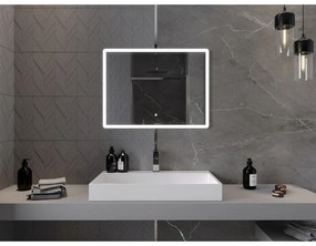 Mexen Navia, LED koupelnové zrcadlo s podsvícením 80 x 60 cm, 6000K, ochrana proti zamlžování, 9803-080-060-611-00