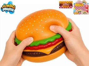 Mega Squeeze Hamburger / Antistresová hračka / strečová / 12,5 cm