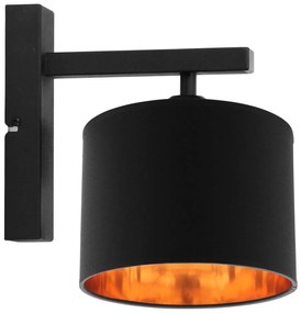 Nástěnné svítidlo Shade, 1x textilní stínítko (výběr ze 4 barev), (výběr ze 3 barev konstrukce), g