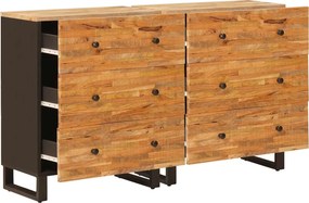 Servírovací skříň 2 ks 60 x 33 x 75 cm Masivní mangové dřevo 3310100