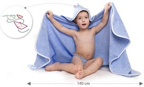 Baby Matex Froté osuška s kapucí MAXI Junior 140x70 krémová