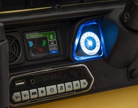Ramiz Elektrické autíčko Toyota FJ Cruiser béžové + ovladač + pohon 4x4 + LED a audio + EVA kola + plynulý rozjezd