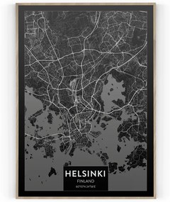 Plakát / Obraz Mapa Helsinki Samolepící plátno A4 - 21 x 29,7 cm