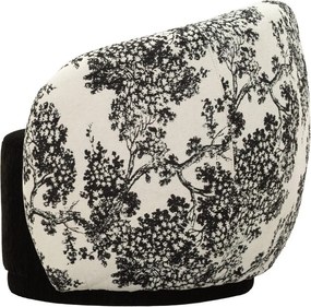 Černobílé křeslo Oriental Style – Mauro Ferretti