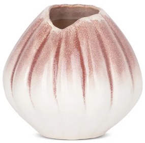 Váza EVITA 04 krémová / růžová