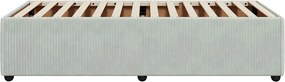 Rám postele bez matrace světle šedá 80 x 200 cm samet 3284970