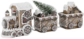 Perníkový vláček se světýlky Gingerbread Noël LED - 26*8*11 cm