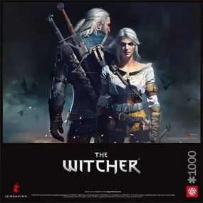 GOOD LOOT Puzzle The Witcher: Geralt  Ciri / 1000 dílků / 68,3 × 48 cm