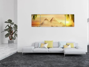 Obraz - Pyramidy (170x50 cm)