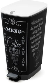 KIS Koš na odpad Chic Bin L - Coffee Menu, 45L