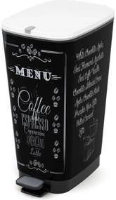 KIS Koš na odpad Chic Bin L - Coffee Menu, 50L