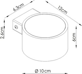 Sollux Lighting Nástěnné svítidlo MODO 1 šalvějové GX53