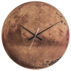 OnaDnes -20% Time for home Skleněné nástěnné hodiny Mars s motivem Marsu