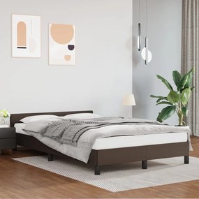 vidaXL Rám postele s čelem 120 x 200 cm umělá kůže [347490] Barva: Černá