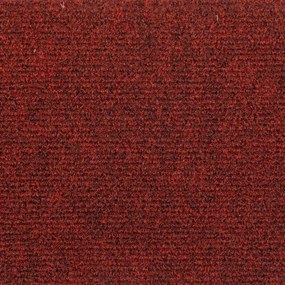 Schodové rohože samolepicí 10 ks 56 x 17 x 3 cm vínově červené půlkulaté 149683