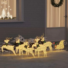 LED Sobové 7 ks Zlatá 43 x 18 x 66 cm textil 3385890
