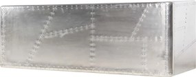 Letecký psací stůl stříbrný 112 x 50 x 76 cm kov 284414